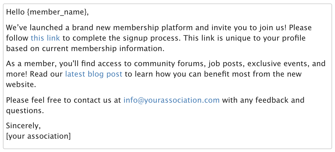 Write the Perfect Email to Launch your Membership Website - Association ...